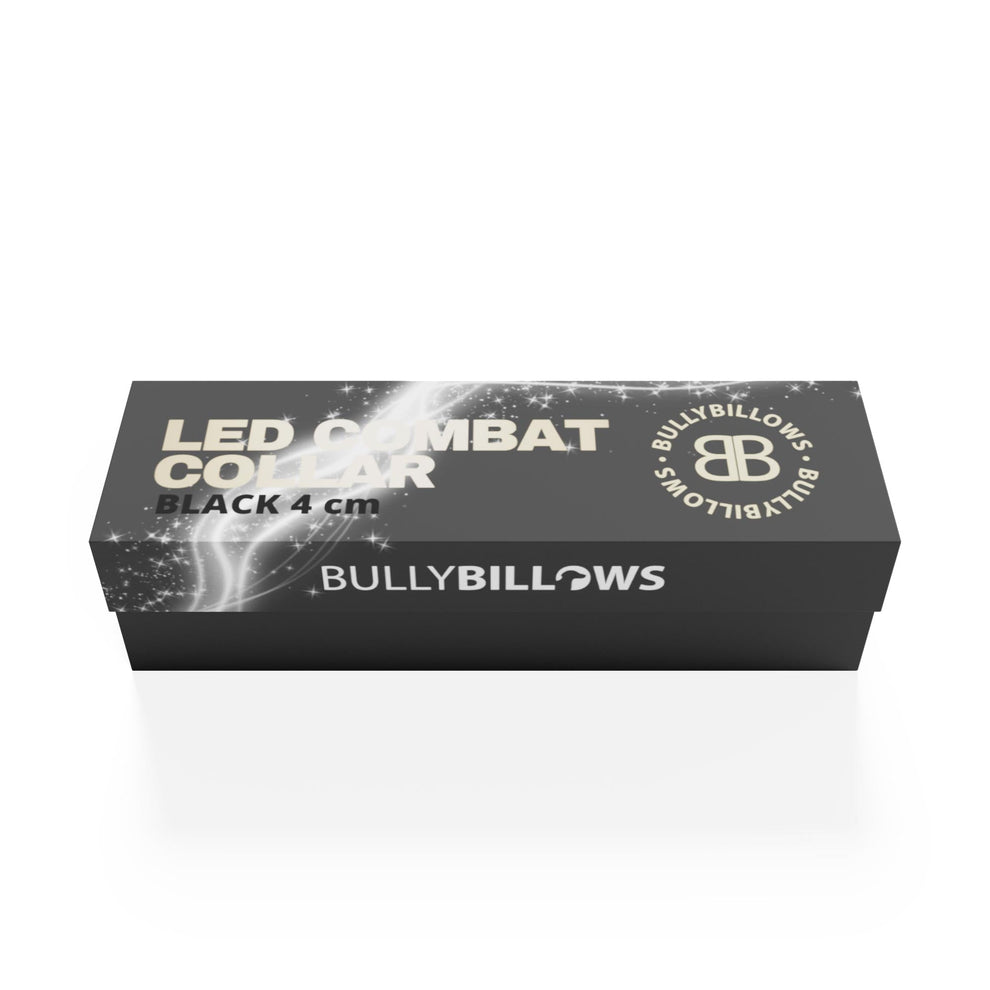 4cm Light Up LED Combat® Collar | Handle - Black – BullyBillows Wholesale